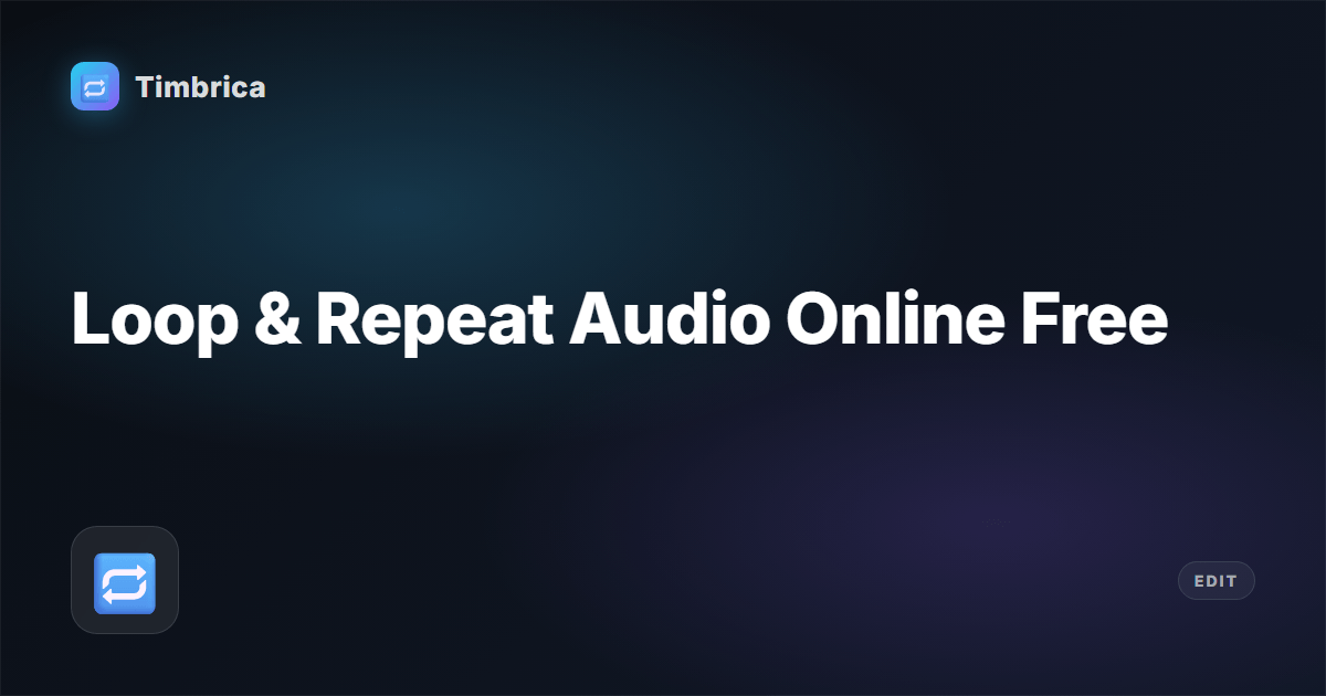 Loop Audio — Repeat Any Song Seamlessly | Tembrica