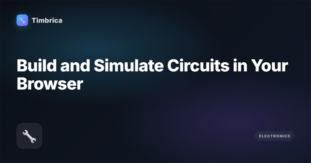 Circuit Simulator Online | Tembrica