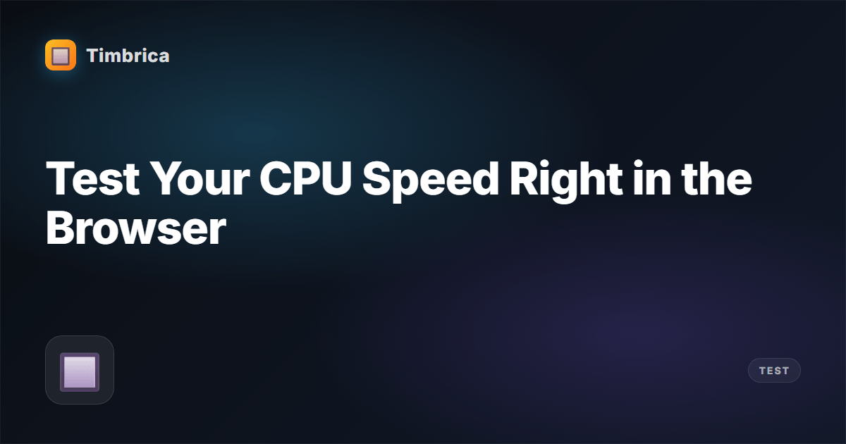 CPU Benchmark Online — Processor Test | Tembrica