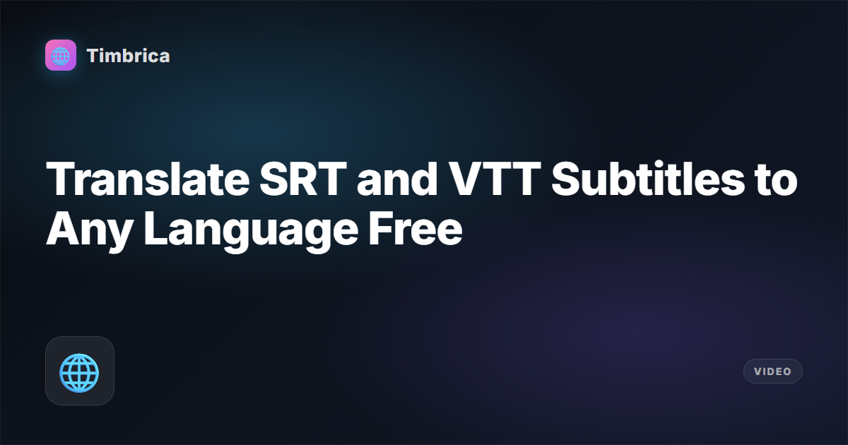Free Subtitle Translator Online | Tembrica