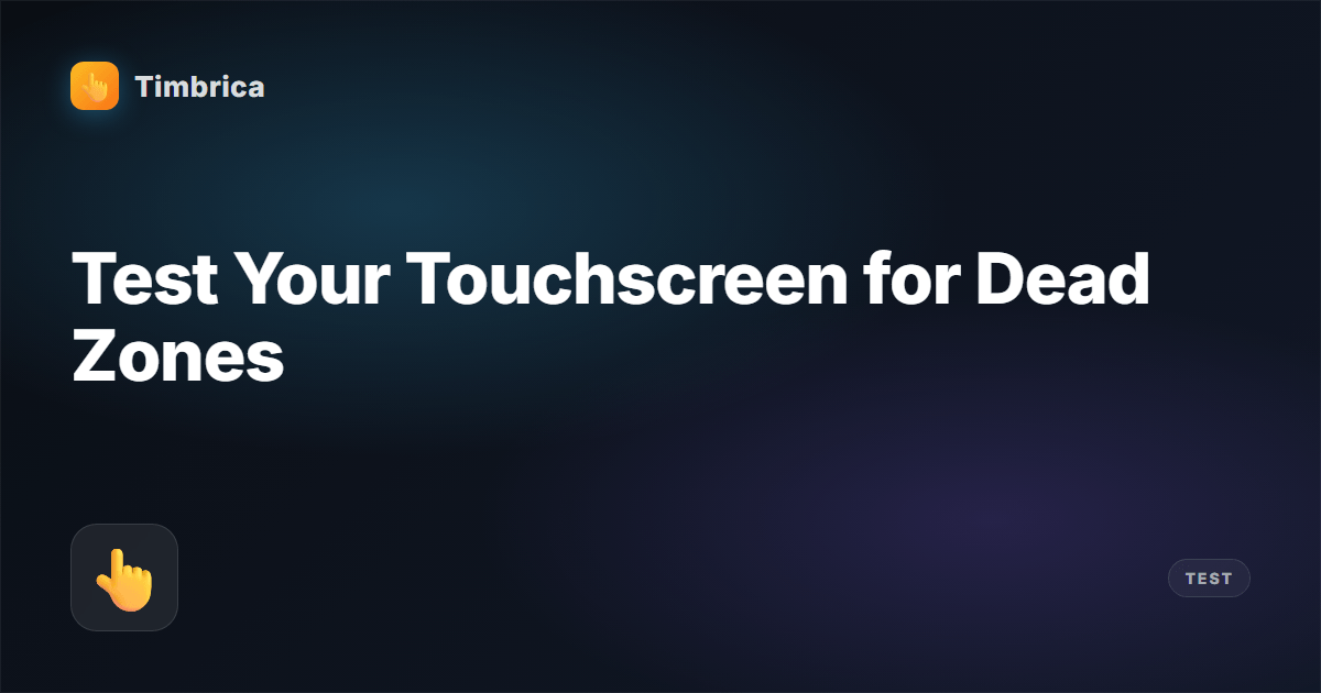 Touchscreen Test Online Free | Tembrica