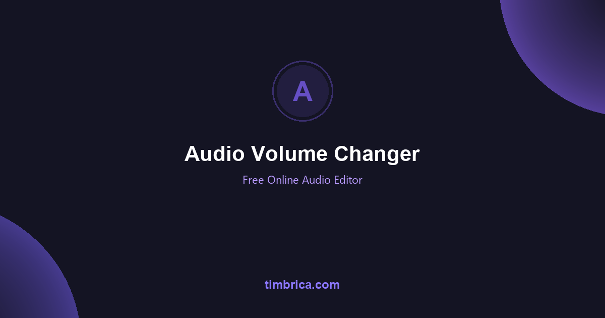 Change Audio Volume Online Free | Tembrica