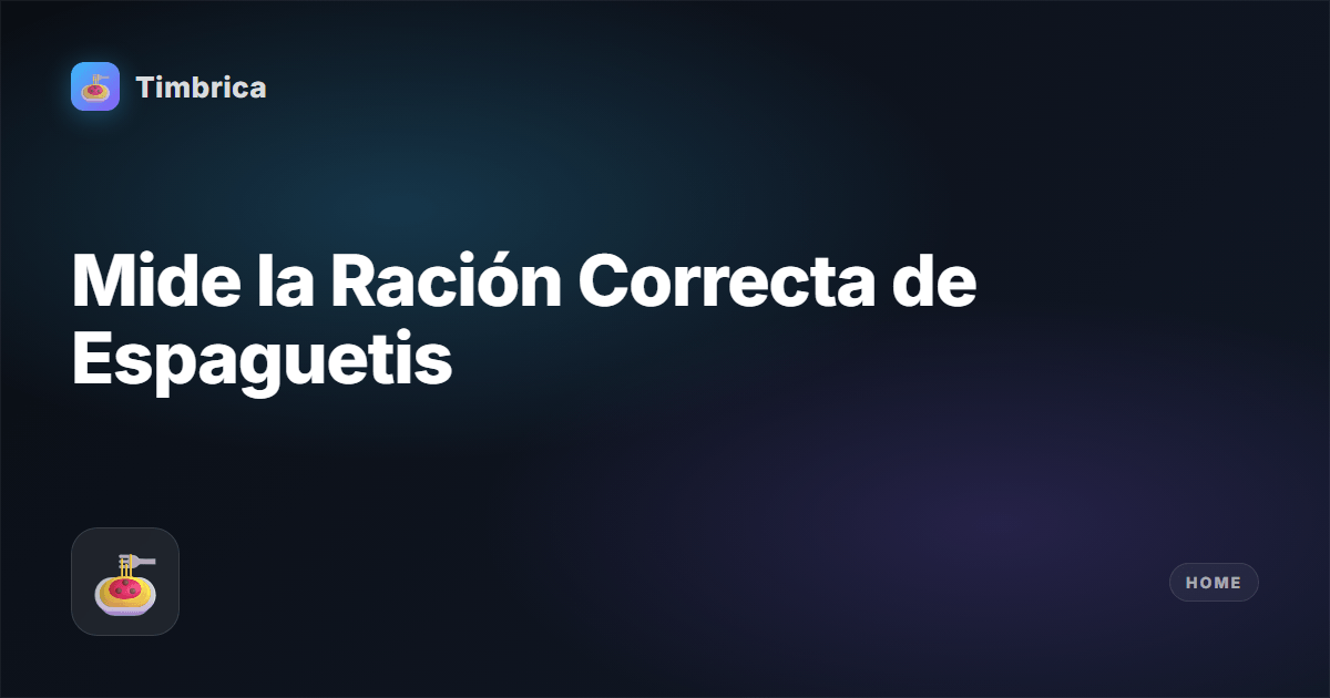 Medidor de Ración de Espaguetis — Imprimir | Tembrica